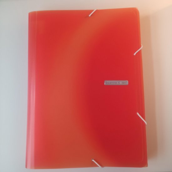 Sorteermap Insteekmap 12 Vakken Oranje A4 Polypropyleen Quattro Colori ...