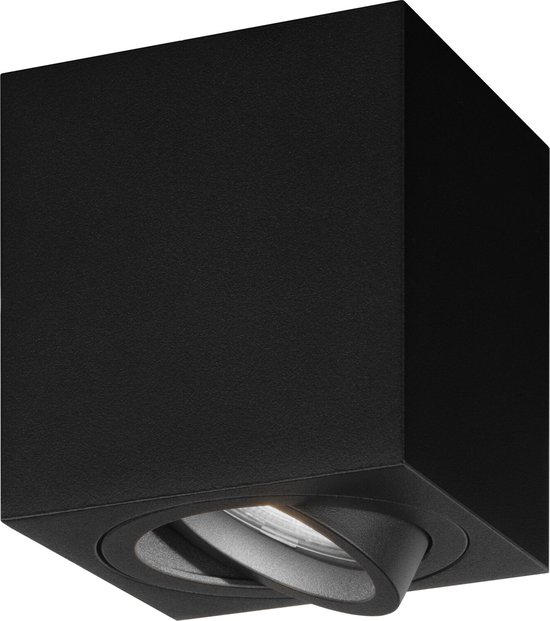 Ledvion - LED Opbouwspots - Dimbaar - 3W - 6500K - Zwart | bol