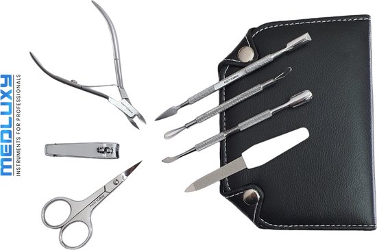 MEDLUXY® - Manicure Pedicure Set - 8-delig - incl. etui ...