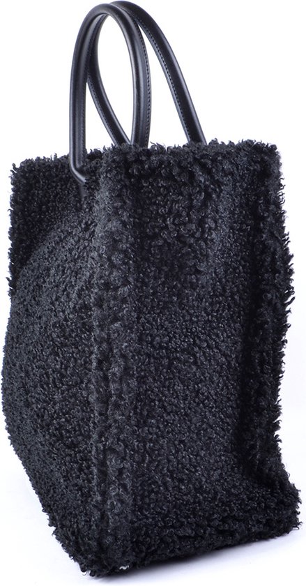 Giuliano Teddy handtas Andrea - Made in Italy - Teddy - Zwart | bol