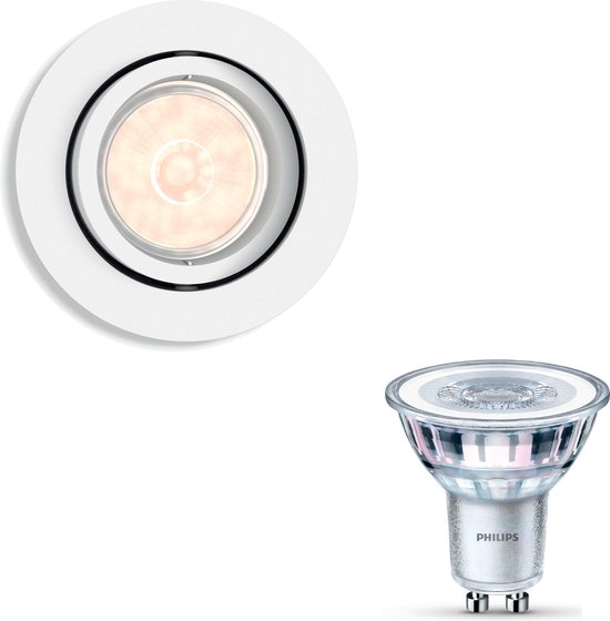 Philips Enneper Inbouwspots - Incl. SceneSwitch LED Lamp GU10 - Spotjes ...