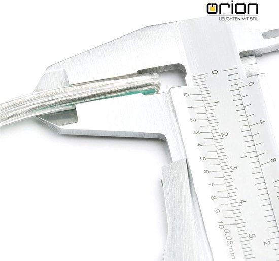 3-core transparent plastic power cable - 5m length - electrical wire ...