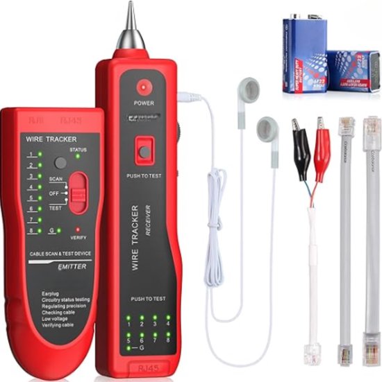Kabeltester - Kabelzoeker - Met toongenerator - Circuittester | bol