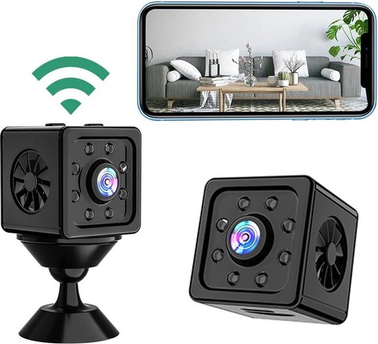 Spy Camera Draadloos Verborgen 4K HD 1080P - Mini Draagbare Home Nanny ...