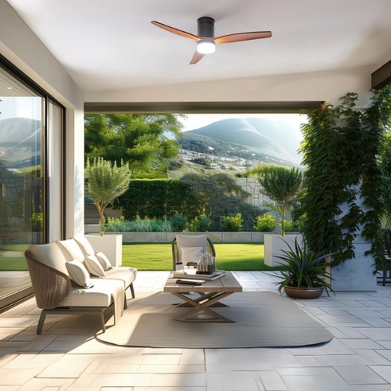 Luxe Plafondventilator – Met Verlichting – Afstandsbediening ...