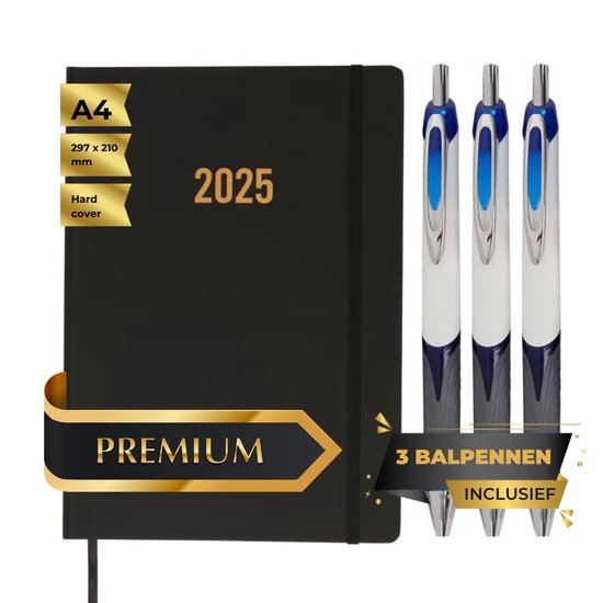 Maxenza Agenda 2025 – Agenda 2005 Volwassenen – A4 Formaat – Luxe Fine ...