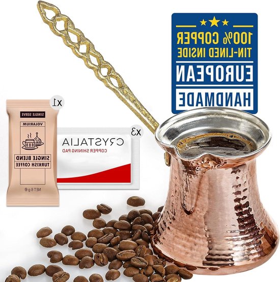 Gehamerde Turkse Koffiepot Arabische Koffie Cezve Koperen Koffiepot ...
