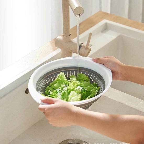 Inklapbare Vergiet Plastic - Set van 3 - Voedselzeven - Opvouwbaar ...