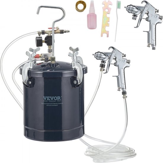 Verfspuit - Verfpistool - 10l tank Verfspuit - Spuitverf - Drukpot ...