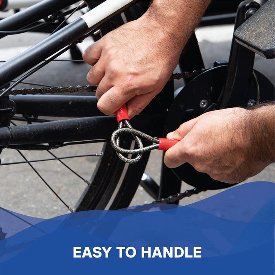 Kettingslot staalkabel lussen 2 m x Ø 10 mm - kunststof coating ...