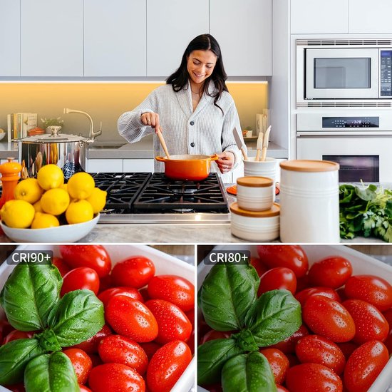 COB LED Strip Warm Wit 3000K - 3m 480 LEDs/M - Dimbaar - 24V Flexibele LED Strip... | bol