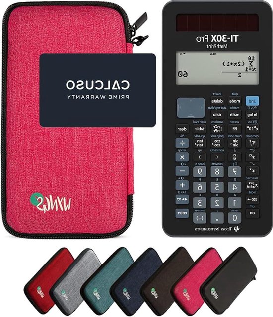 Roze basispakket met Rekenmachine TI-30X Pro Mathprint - Compleet ...