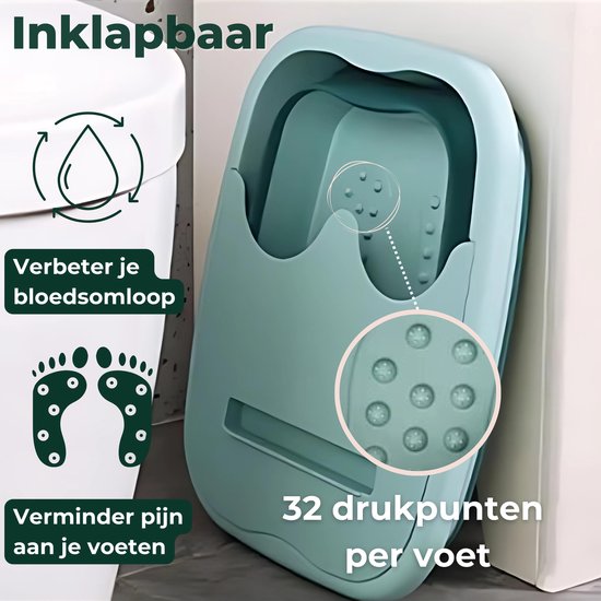 Voetenbad Inklapbaar - Voetenbad met Massage Punten - Voetbad Pedicure ...