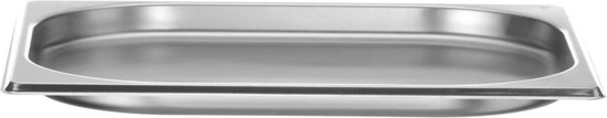 HENDI GN-container 1/2 – Budget Line – 1L – 325x265x20 mm – lichtgewicht roestvrij staal | bol