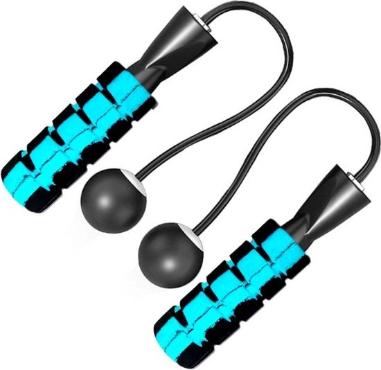 Draadloos springtouw blauw - Touwloos Springtouw - Springtouw zonder ...