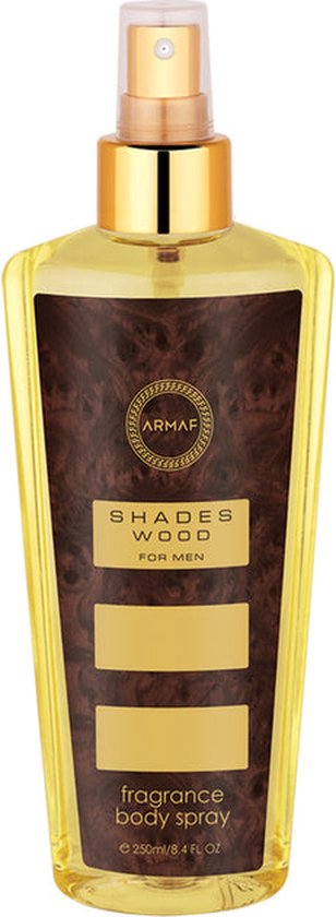 Armaf Shades Wood for Men Fragrance Body Spray, 250ml | bol