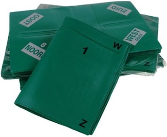 Bridge mapjes GROEN 1-8 (set van 8 mapjes) | Games | bol