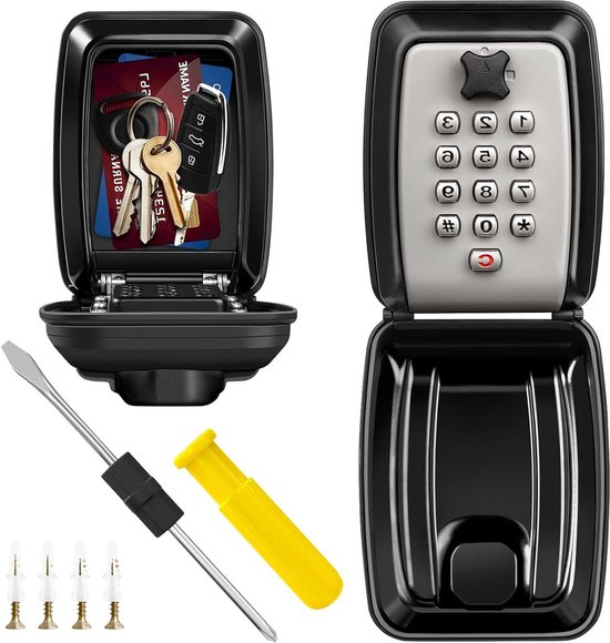 Grote sleutelkast met cijfercode voor buiten - waterdicht en roestvrij ...