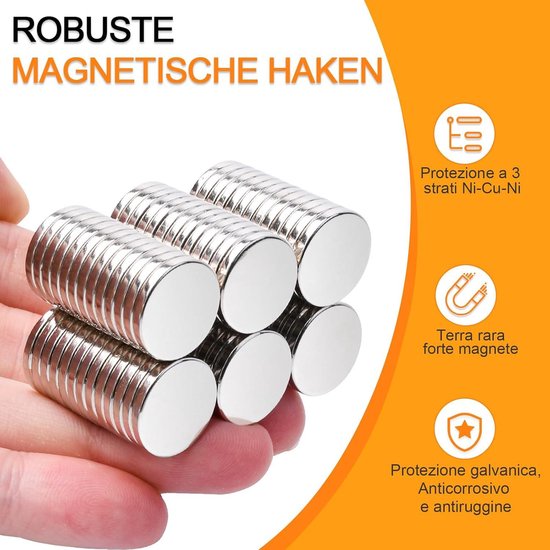 100 stuks kleine sterke magneten neodymium 12 x 2 mm - mini-magneten ...