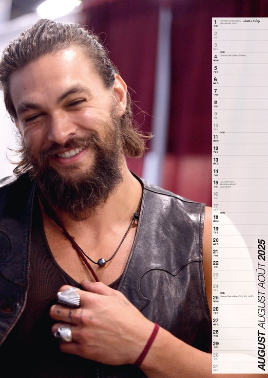Jason Momoa Kalender 2025 | bol