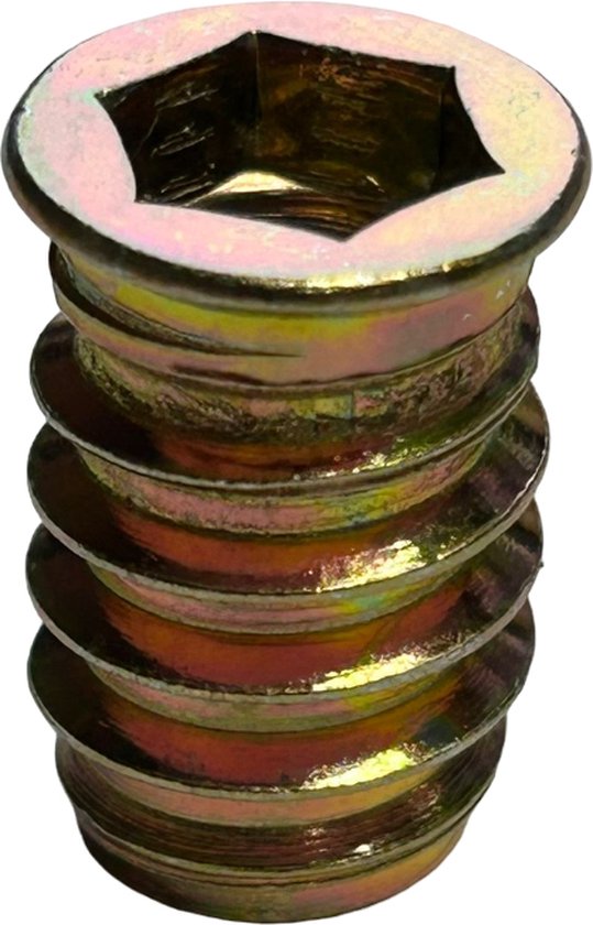 10x M8 Rampamoer verzinkt - Inboorhoutmoer - M8x20 - Schroefdraad ...