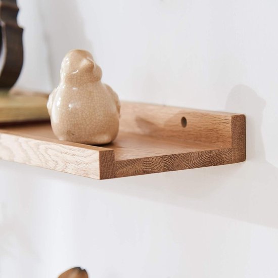 Drijvende plank muur creatieve U-vormige houten plank - Massief eiken ...