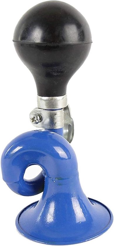 Toeter fietsbel van metaal blauw horn metal02 voor fiets puntig horn ...
