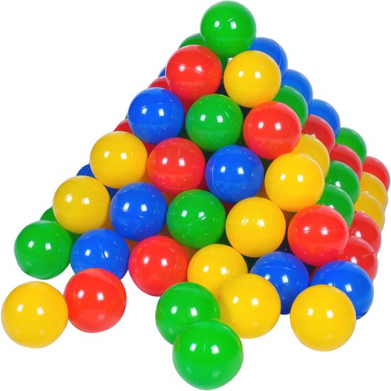 Set van 9 kleurrijke zachte ballen voor kinderen - 6,5 cm | bol
