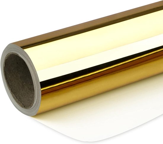 Inpakpapier Goud metallic - 445 cm x 10 m - effen gekleurd papier ...