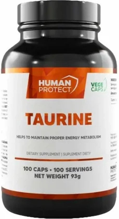 Human Protect - Taurine - 100 caps - 100 doseringen | bol