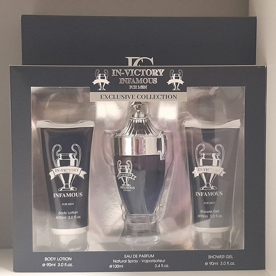 FC In-Victory Infamous men Giftset 3 pcs for Men Eau de Parfum - Body ...
