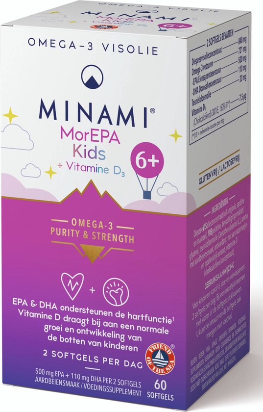 Minami MorEPA Kids 60 softgels | bol
