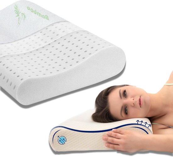 Contour Memory Foam Kussen - Ergonomisch Cervicale Ondersteuning - Orthopedisch Kussen... | bol