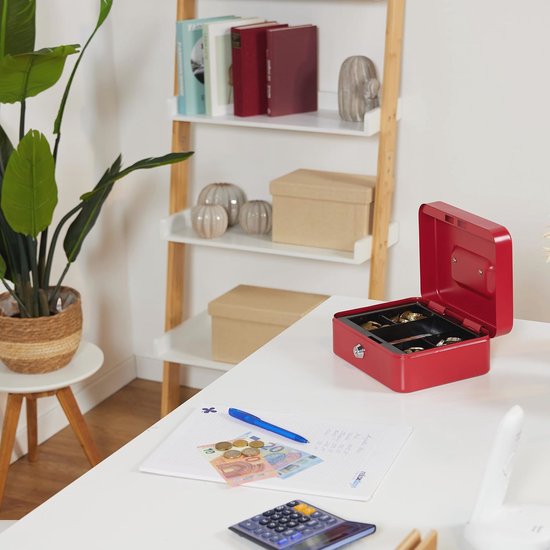 Geldkistje met Slot en Sleutels - Veilig en Robuust met 5 Insteekvakken ...