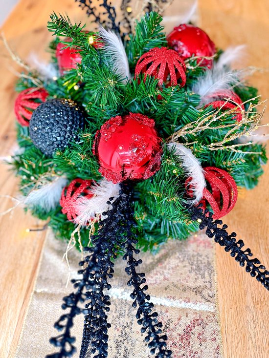 TableBloom - Kerstdecoratie - Luxe versierde Kerststuk KerstSlinger ...