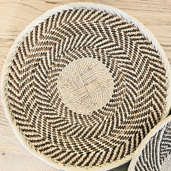 Set van 2 Geweven Muur Mand | 30cm 40cm | Afrikaanse Muur Decoratie ...