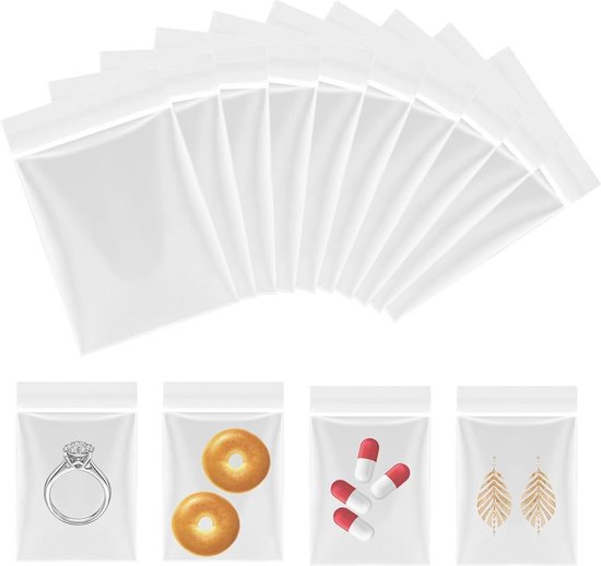 Kleine transparante plastic zakjes met ritssluiting voor opbergen van ... Kleine transparante plastic zakjes met ritssluiting voor opbergen van ...