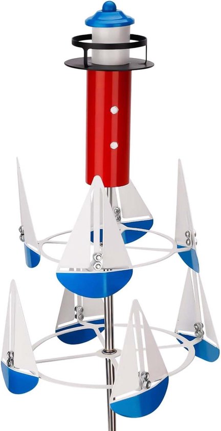 Unieke Kinetic Art Wind Sculpture - Zeilboot Windmolens - Metalen ...