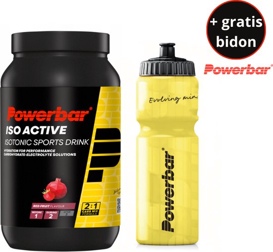 Powerbar sportdrank | IsoActive | GRATIS Powerbar bidon | Red Fruit ...