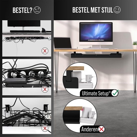 Kabelgoot voor optimaal cable management – berg alle kabels op in de ...