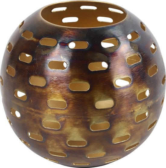 Theelichth ro Brad S verbrand antiek messing | bol