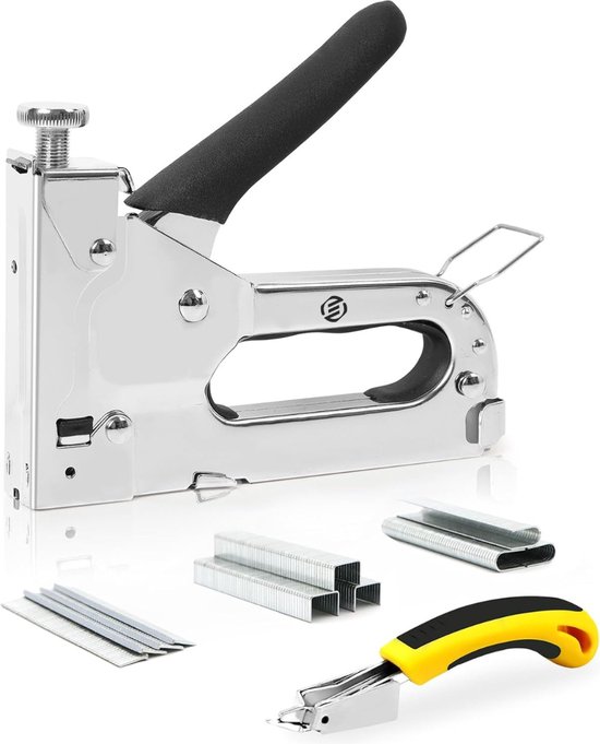 Equivera Nietpistool - Tacker - Niet Pistool - Nietpistool Draadloos | bol