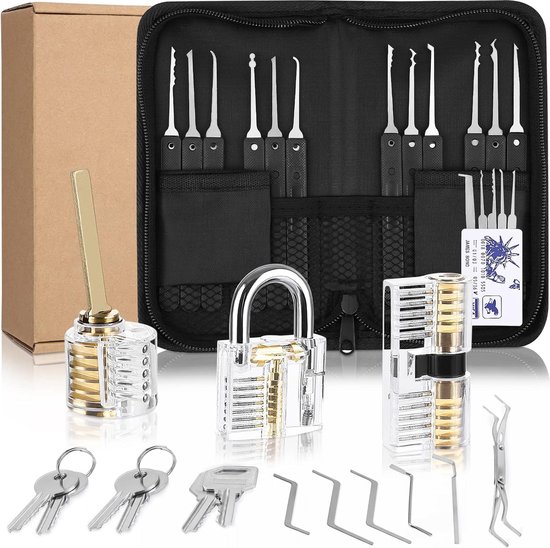 Lockpick set - Lock Pick Set - Lock Pick Set voor Beginners en Professionals - Lock... | bol