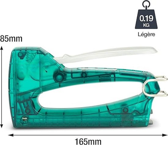 Equivera Nietpistool - Tacker - Niet Pistool - Nietpistool Draadloos | bol