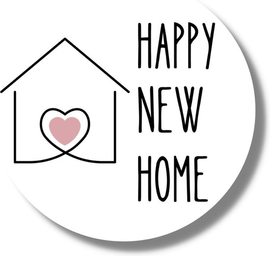 20 x Housewarming Nieuw Huis Woning Stickers - Sluitstickers ...