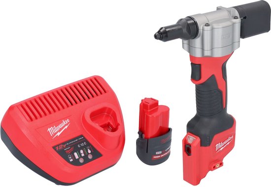 Milwaukee M12 BPRT-0 accu blindklinknagel 12 V 20,32 mm ( 4933464404 ...