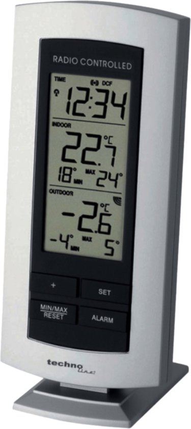 Technoline Weerstation WS 9140 - Binnen- & buitentemperatuur - Zwart ...