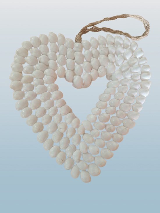 Hart decoratie hart schelpen beeld hanger schelp kado kerst | bol