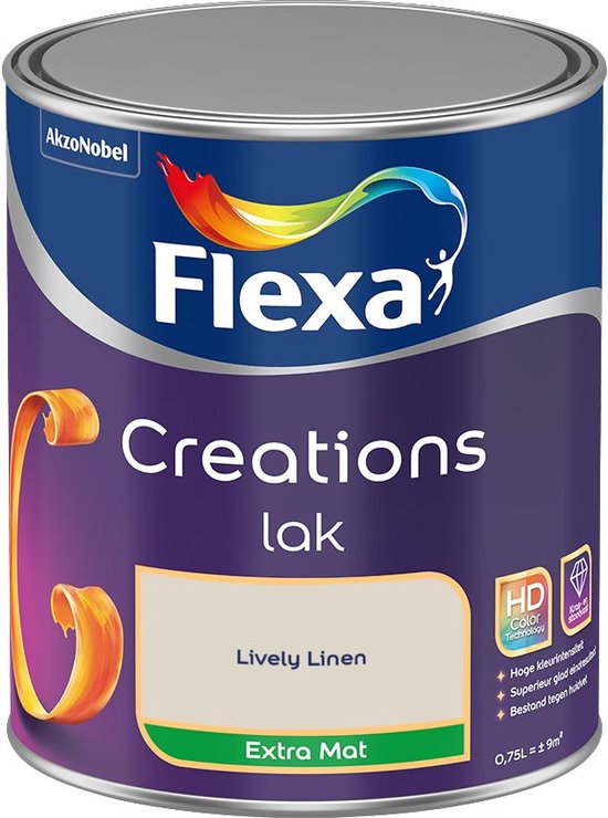Flexa - Creations Lak Extra Mat - Lively Linen - Kleur van het Jaar ...