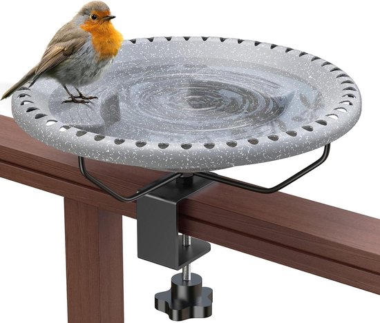 Vogelbad voor op balkonleuning - Modern design - Groot formaat ...